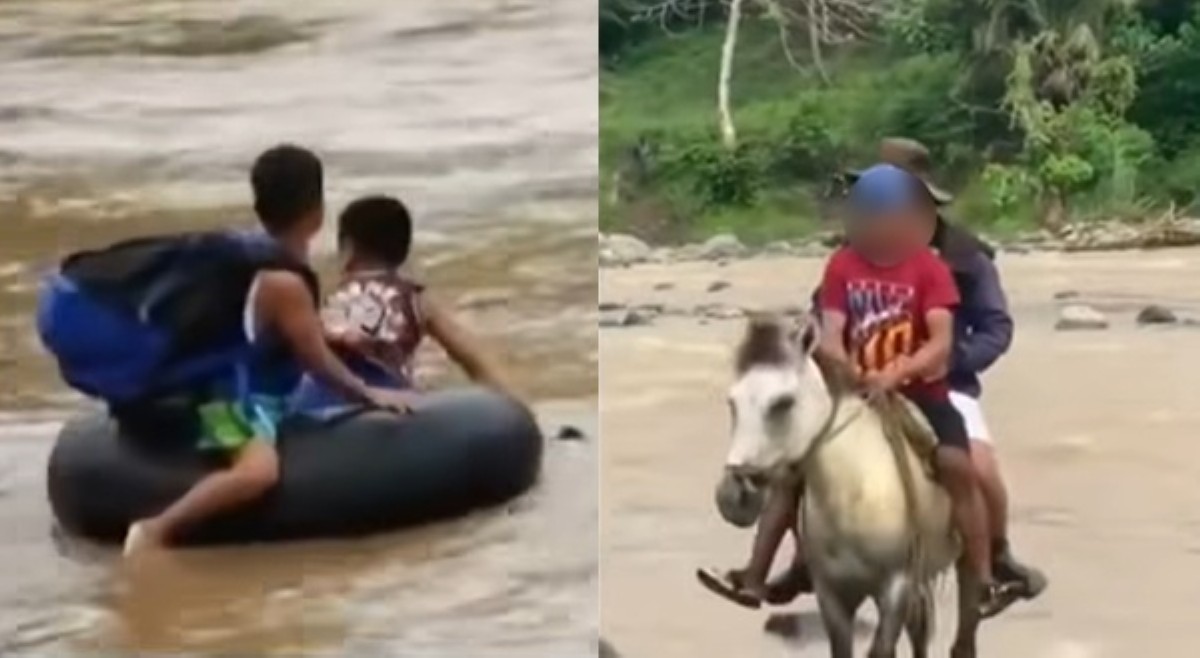Ilang mag-aaral sa Mindanao, tumatawid sa ilog papasok ng paaralan ...