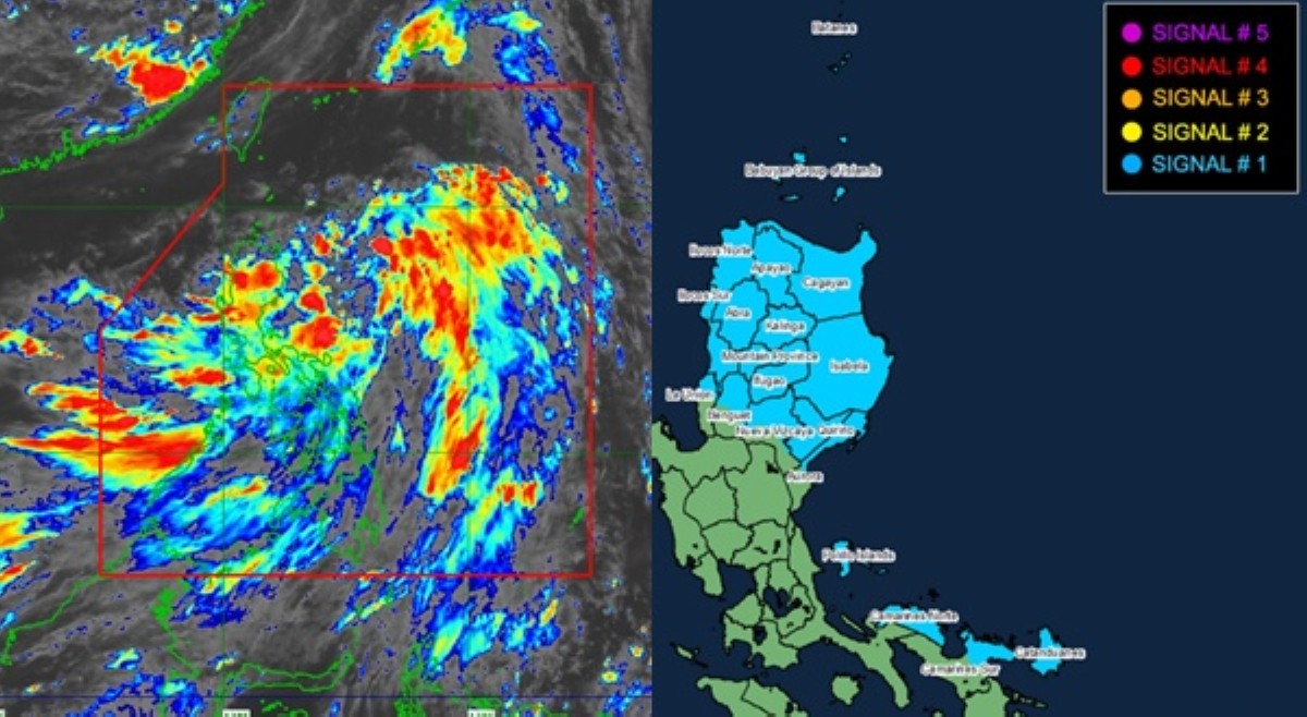 Signal number 1, nakataas sa ilang mga lalawigan sa Luzon dahil sa # ...