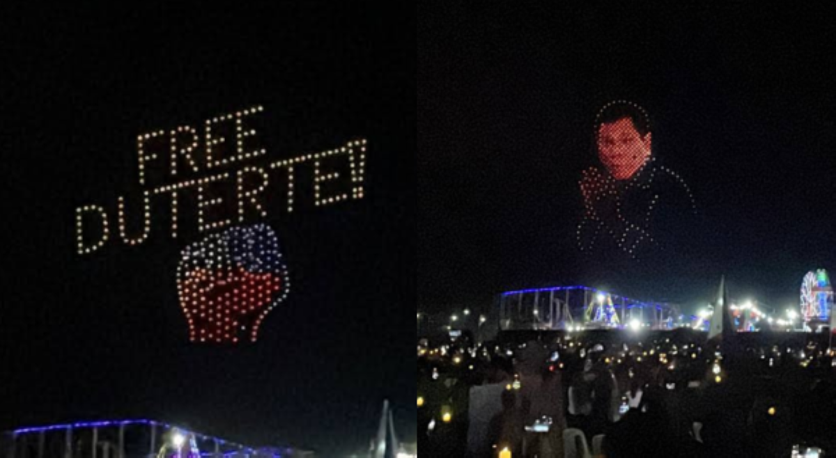FPRRD, nagningning sa drone show sa Free Duterte Rally-Balita
