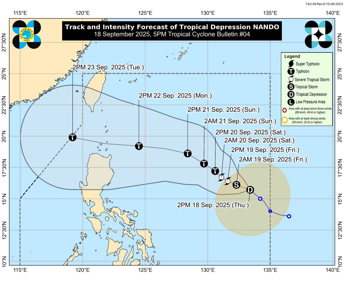 Bagyong 'Nando,' may posibilidad na maging super typhoon-Balita