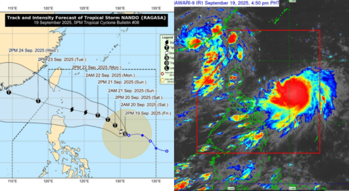 Tropical Storm 'Nando', posibleng maging super typhoon sa Lunes—PAGASA ...