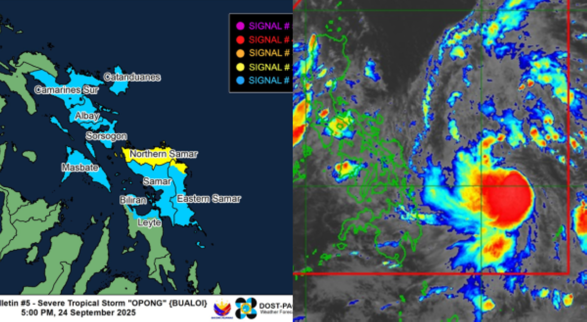 'Opong' mas lalakas pa; wind signal no. 1, 2 nakataas na sa ilang lugar ...