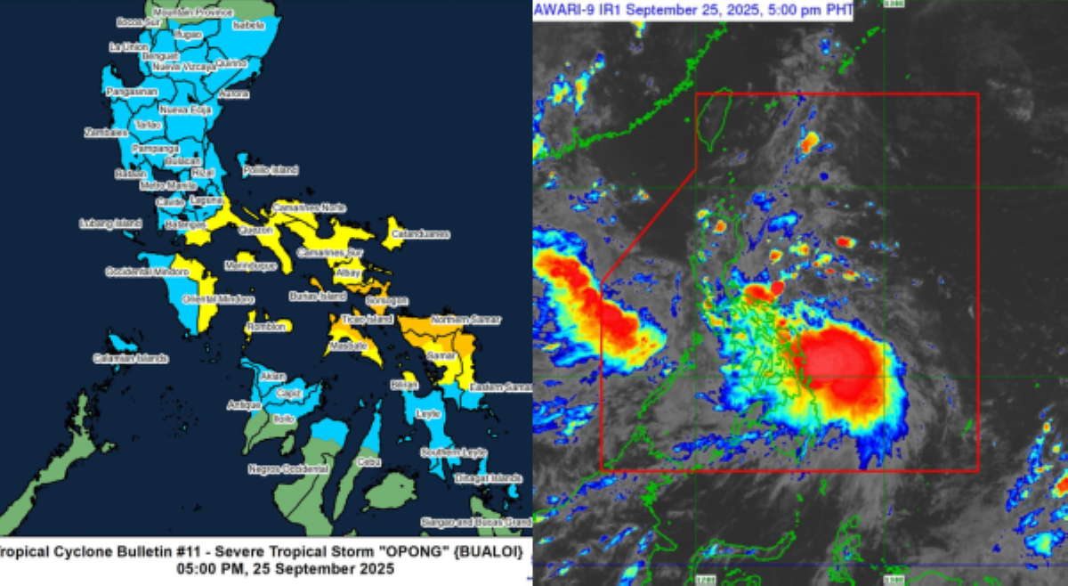 'Opong' posibleng lumakas pa bilang typhoon; Northern at Eastern Samar ...