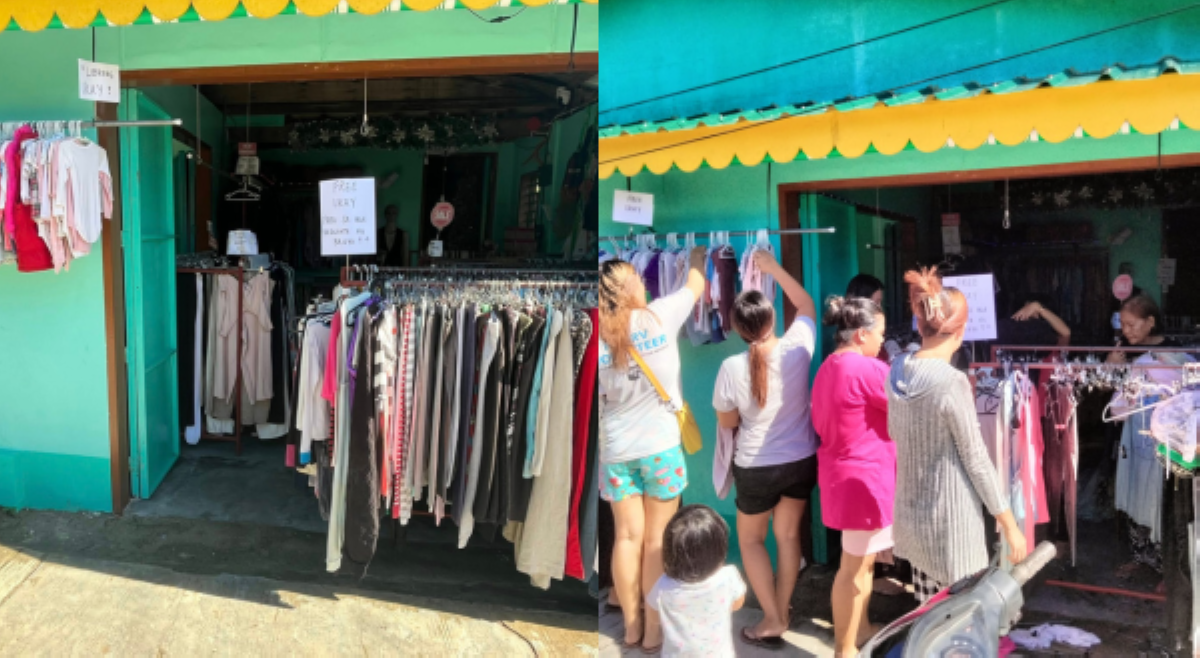 Ukay-ukay sa Palawan, namigay ng mga libreng damit para sa mga ...
