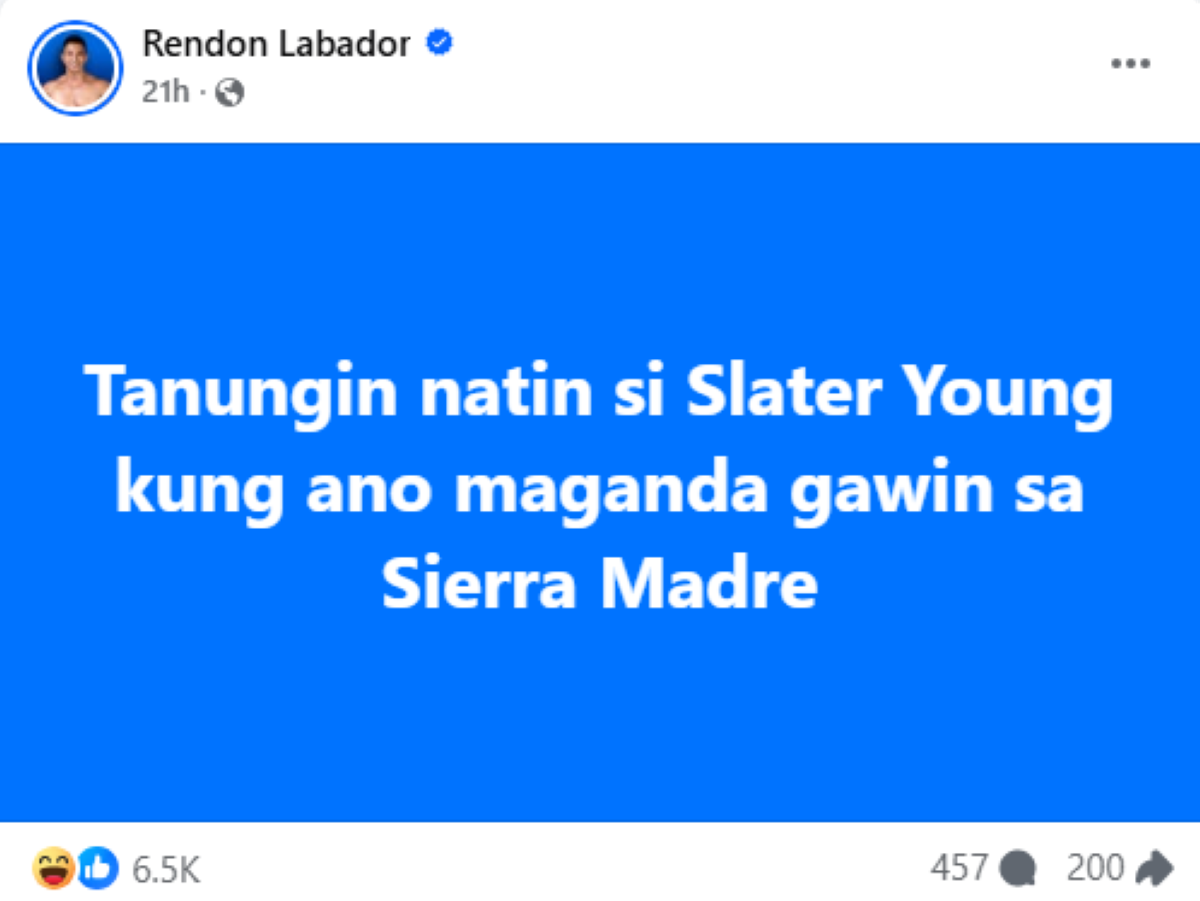 'Tanungin natin si Slater Young, ano maganda gawin sa Sierra Madre ...
