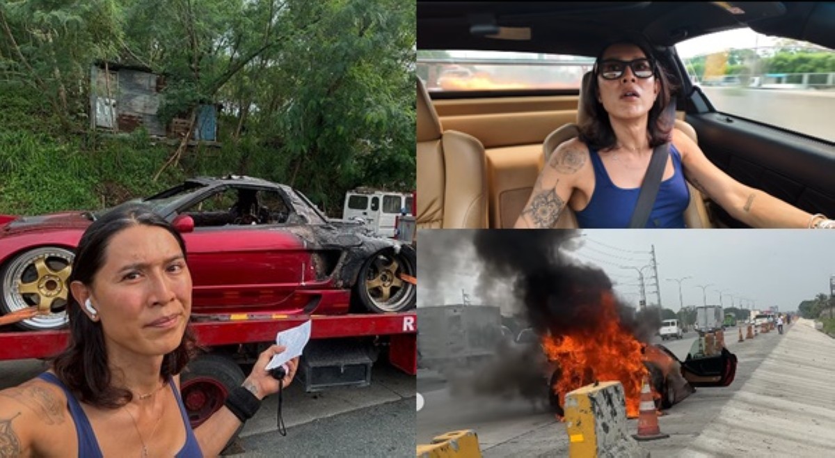 Angie Mead King, ibinahagi video ng pagkasunog ng sports car habang ...