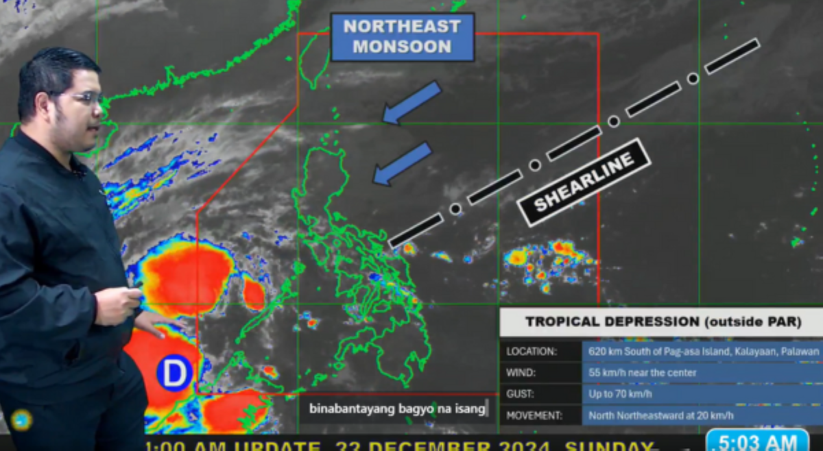 Bagyo sa timog ng Palawan, posibleng pumasok sa PAR – PAGASA-Balita